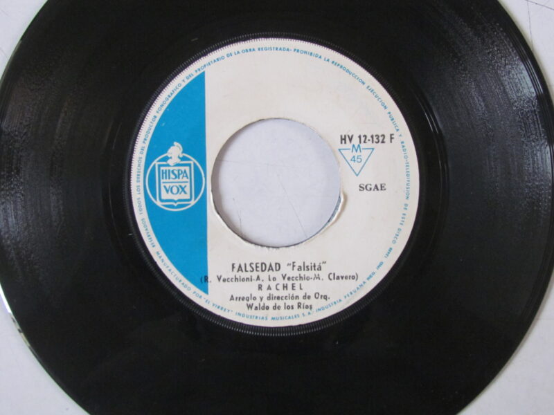 RACHEL – POP BALADA SPAIN – 7″ PERU 70’S «FALSEDAD» - Discoleando