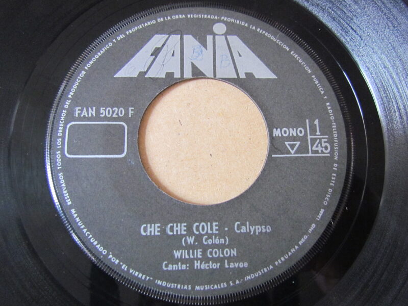 WILLIE COLON & HECTOR LAVOE «SONERO MAYOR/CHE CHE COLE» 7″ SALSA ...