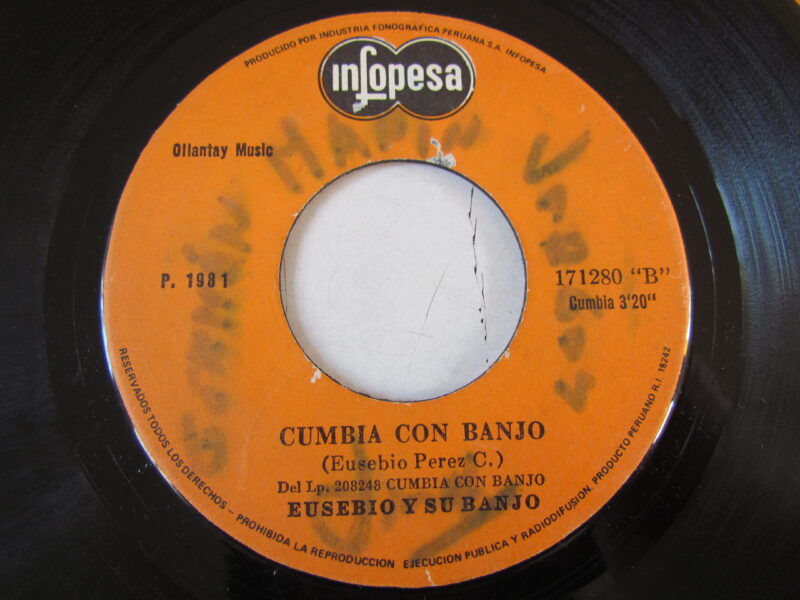 EUSEBIO Y SU BANJO «CUMBIA CON BANJO/MI MORENA REBELDE» 7″ CUMBIA PSYCH ...
