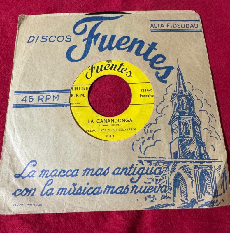 PEDRO LAZA Y SUS PELAYEROS «GAITA DEL 61″ 7» AFRO CUMBIA FROM COLOMBIA HEAR ♫ - Discoleando